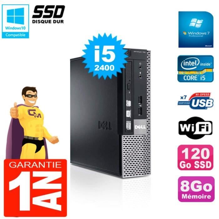 Mini PC Dell 790 Ultra USFF Core I5-2400 8Go 120Go SSD Wifi W7 ...