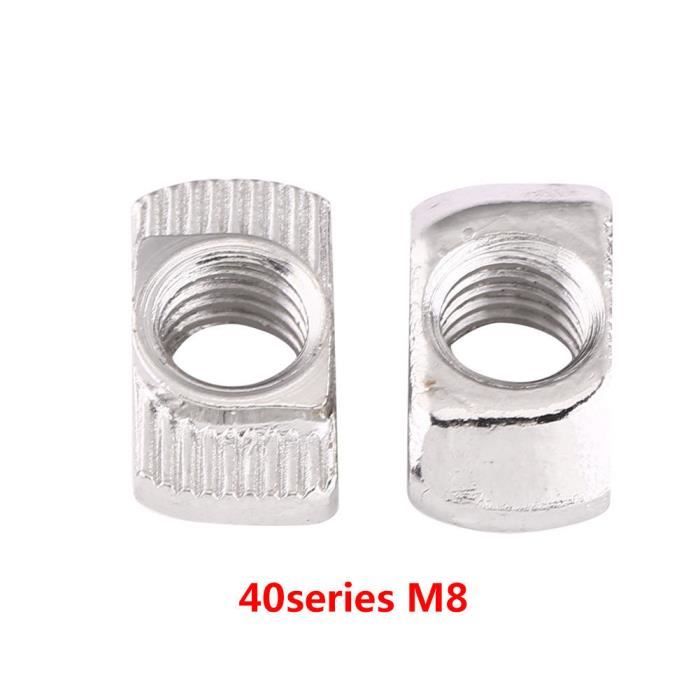 Duokon écrou profilé en aluminium Attache en acier au carbone plaqué zinc d'écrou à tête de ...