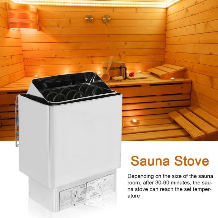Appareil de Chauffage de Sauna Poêle à Vapeur Sèche D'acier Inoxydable ...