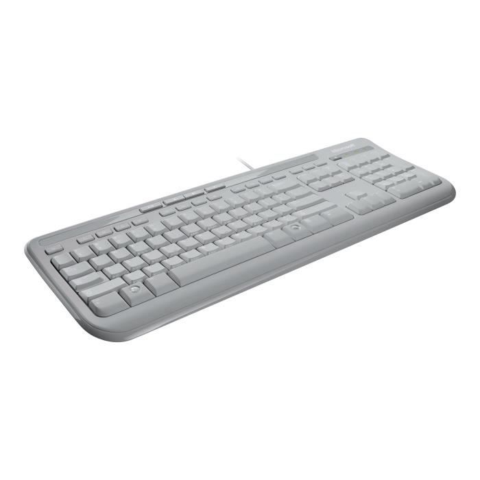 Microsoft Wired Keyboard 600 Clavier USB italien blanc - Cdiscount ...