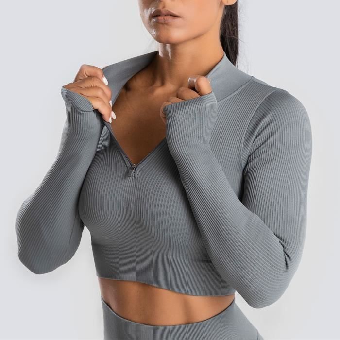 Ensemble de yoga sans couture pour femme,vêtements de sport,taille haute,pantalon de course ...