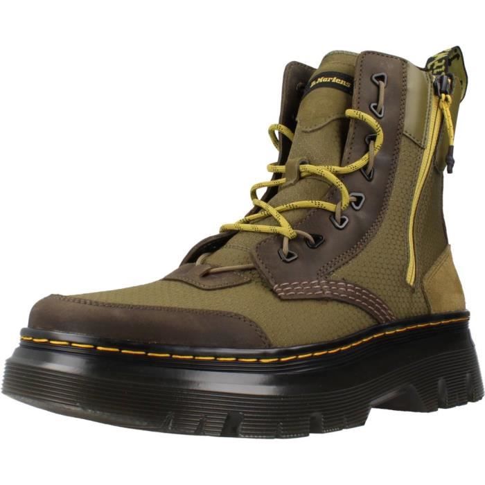 Bottines - DR. MARTENS - TARIK ZIP - Vert - Textile - Talon 5,5 cm ...