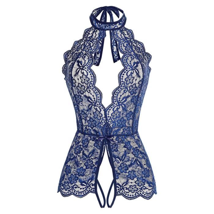 1PC Sexy Lace Backless Joint Underwear Seductive Bind Flirting Clothing ...