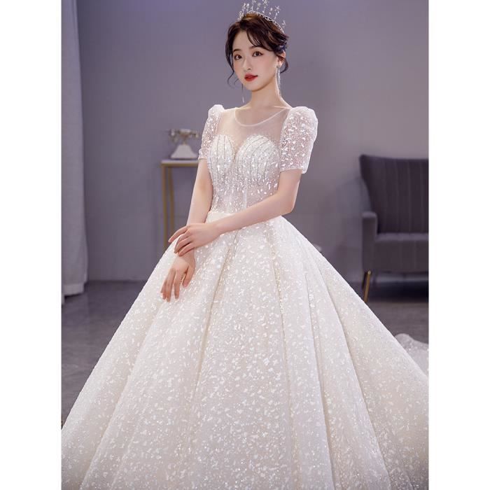 Mariage Ciel étoilé Main Eté Bridal Atmosphère Large Trailing ...