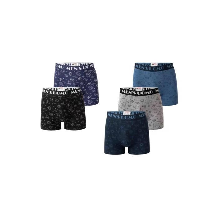 UOMO - Caleçons - Boxer homme - Lot de 5 caleçons - Couleurs voir photo ...