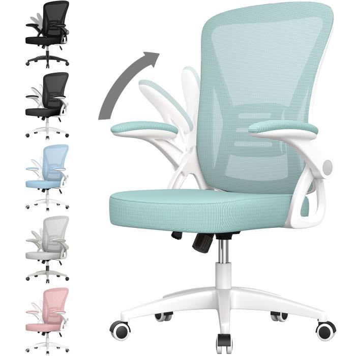 Chaise de bureau à roulette 360° | Fauteuil Ergonomique | Hauteur ...