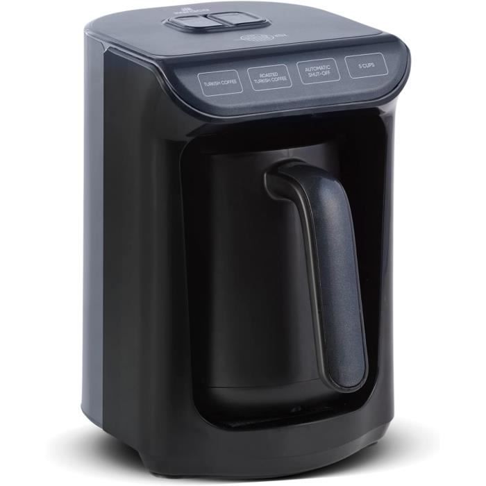 Hatır Roast - Machine À Café Turque - Noir Brillant - Capacité 5 Tasses ...