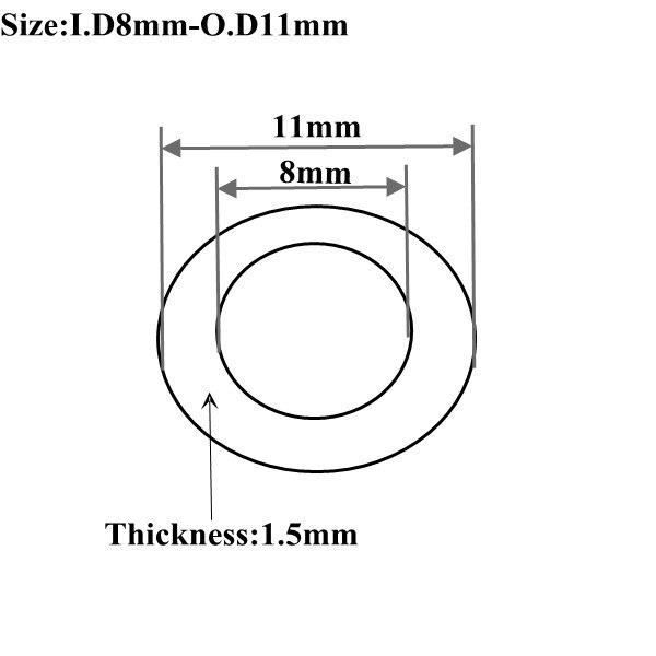 TUYAU - BUSE - ACCESSOIRE DE BUSE,8x11mm-2Pcs 50CM--tuyau en PVC noir ...