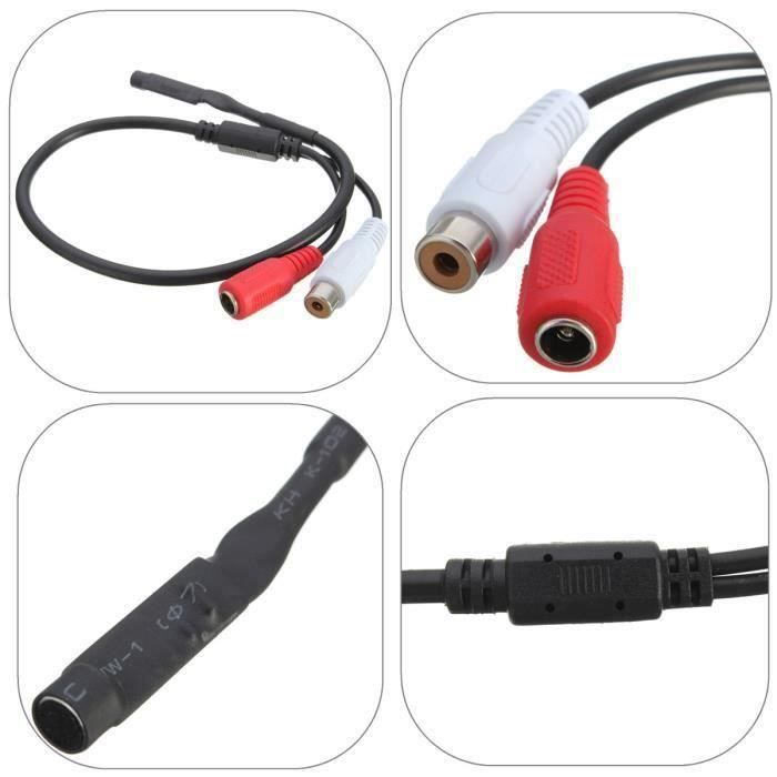 TEMPSA Câble Capteur de Surveillance Bifilaire sensible Audio Micro ...