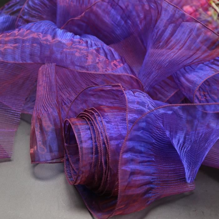 Ruban de bordure - Noname - 1 mètre - Noir - Dentelle organza plissé ...