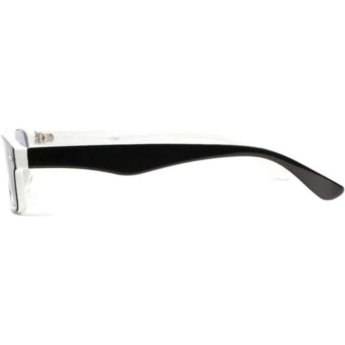 Lunettes Loupe Solaire Noires Et Blanches Classes Et Confortables Sany ...