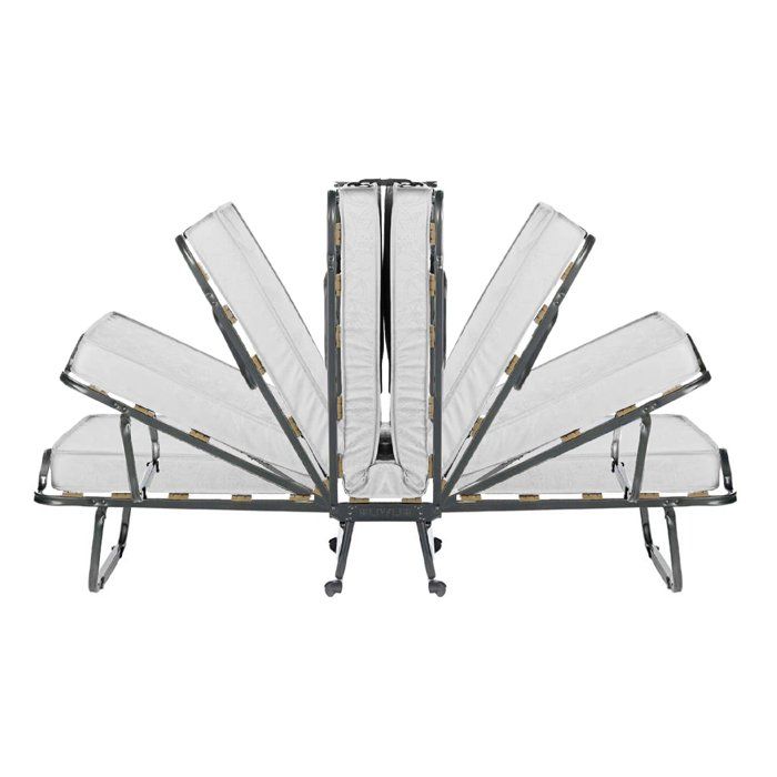 Lit Pliant Nives Talamo Italie, en Plastique Noir - Cdiscount Maison