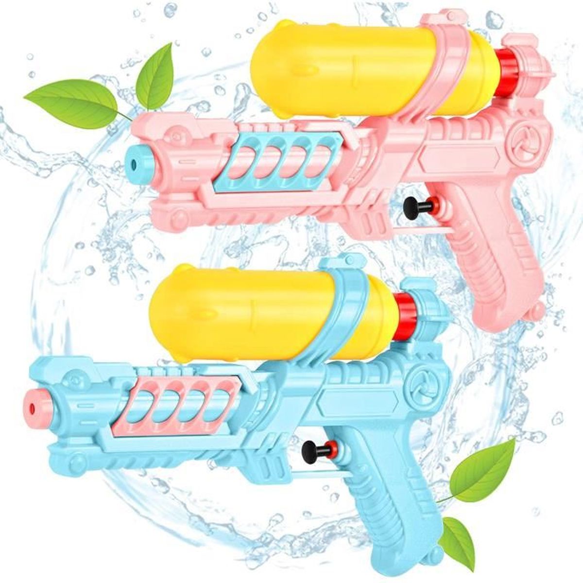 Pistolet à Eau,Pack de 2 Petit Pistolet a Eau,Pistolet à Eau Puissant ...