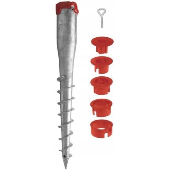 Pied de parasol - Piquet de sol avec bouchon à vis pour parasols 24-60 ...