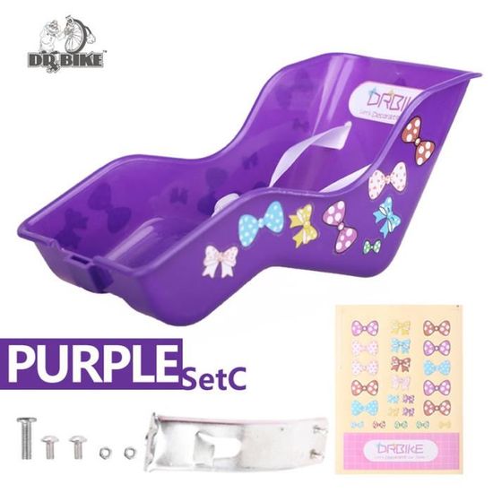 Selle de vélo pour poupée - PURPLE - Siège décoré - Montage facile ...
