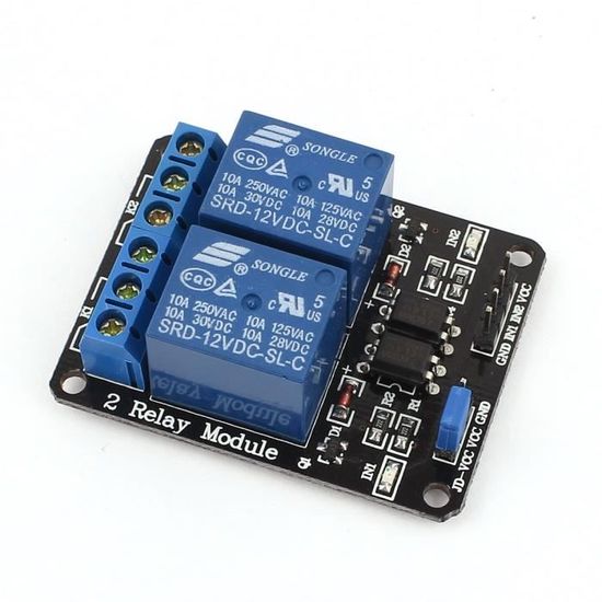 DC 12V 2 Canaux Module De Relais Optocoupleur pour PIC AVR DSP BRAS ...