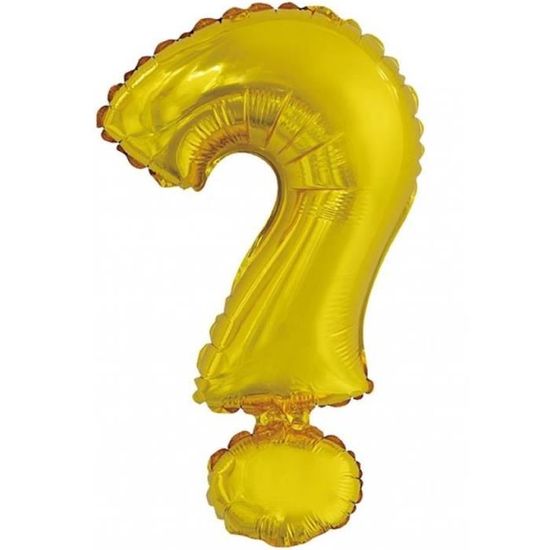 Ballon - SURPRISEZ VOUS - Point d'interrogation - 36 cm - Aluminium ...