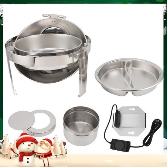 BEL-Ensemble de réchauds de restauration rond Chafing Dish Buffet Set ...