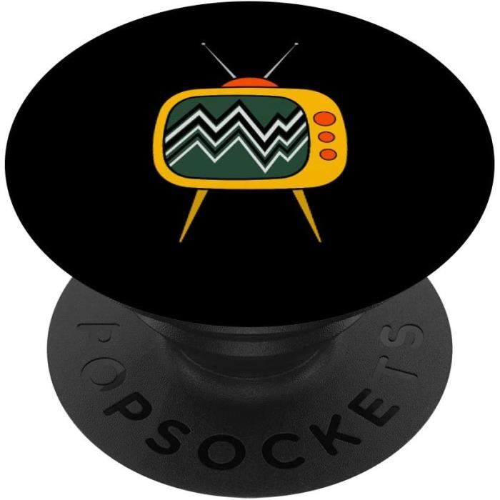 Retro TV Vintage Tube Television 80s 70s Nerd Funny Gift PopSockets ...
