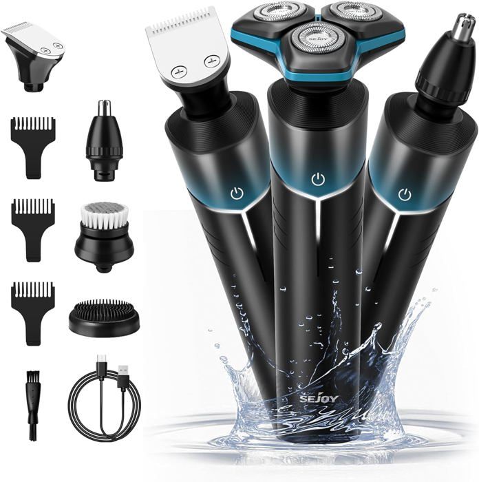Rasoir Electriques Hommes, Rasoir Homme, 5 En 1 Rasoir Barbe Homme Pour ...