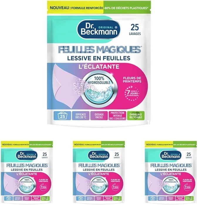 Lessive en feuilles L'ÉCLATANTE Format pré-dosé,pratique et léger 100% ...