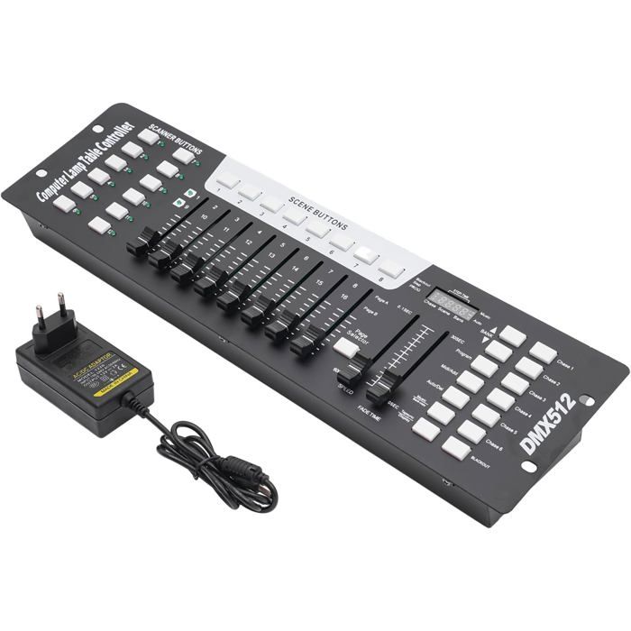 Contrôleur DMX 512 Console pour éclairage de scène, 192 canaux Console ...