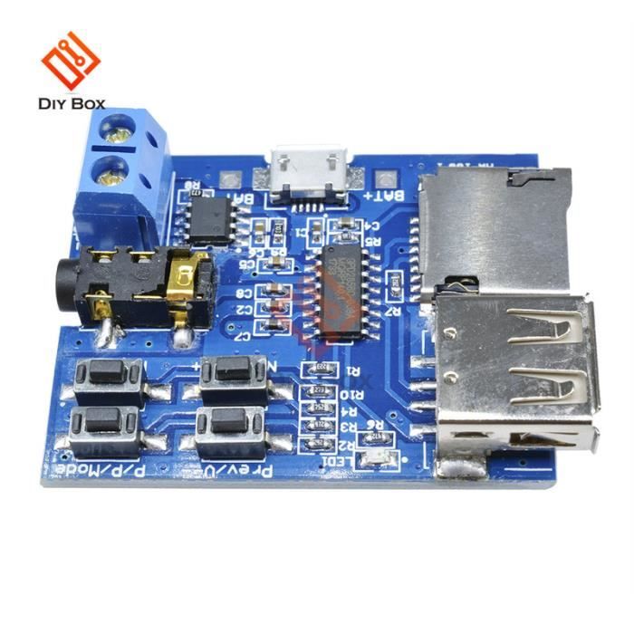 Carte Micro USB MP3, carte TF, disque U, Format MP3, carte décodeur ...
