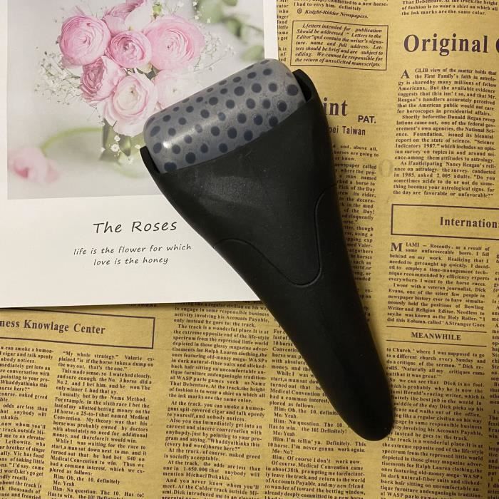Noir Rouleau De Glace Pour Le Visage Outil De Lifting De La Peau