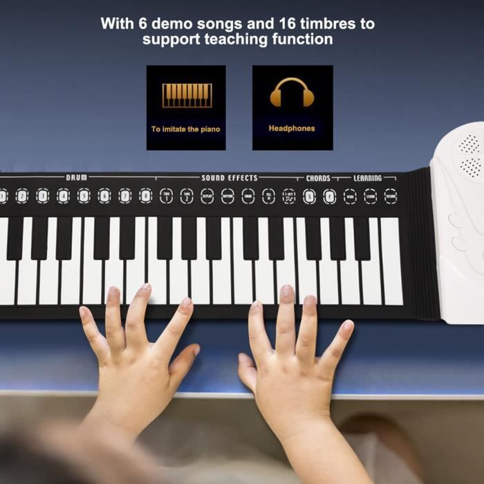 Ashata Clavier de Piano Clavier électronique portable à 49 touches à la ...