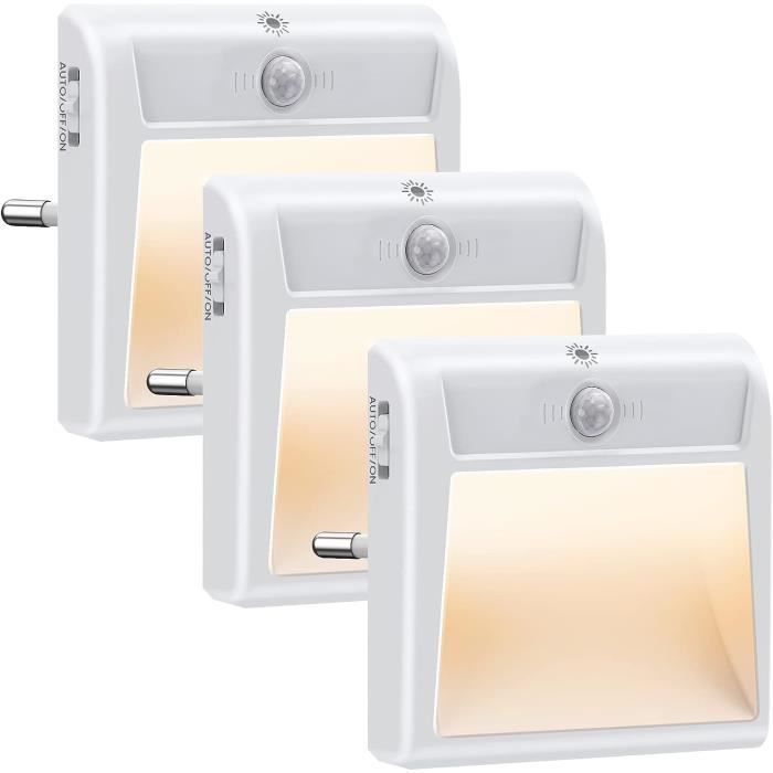 Veilleuse Enfant LED[Lot de 3],Veilleuse Prise Electrique Dimmable Plug ...