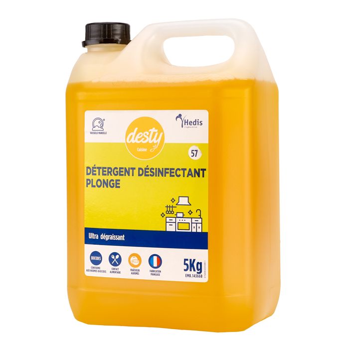 Desty Plonge Désinfectant ultra Dégraissant Bidon de 5kg - Sodel - Achat / Vente Desty Plonge ...