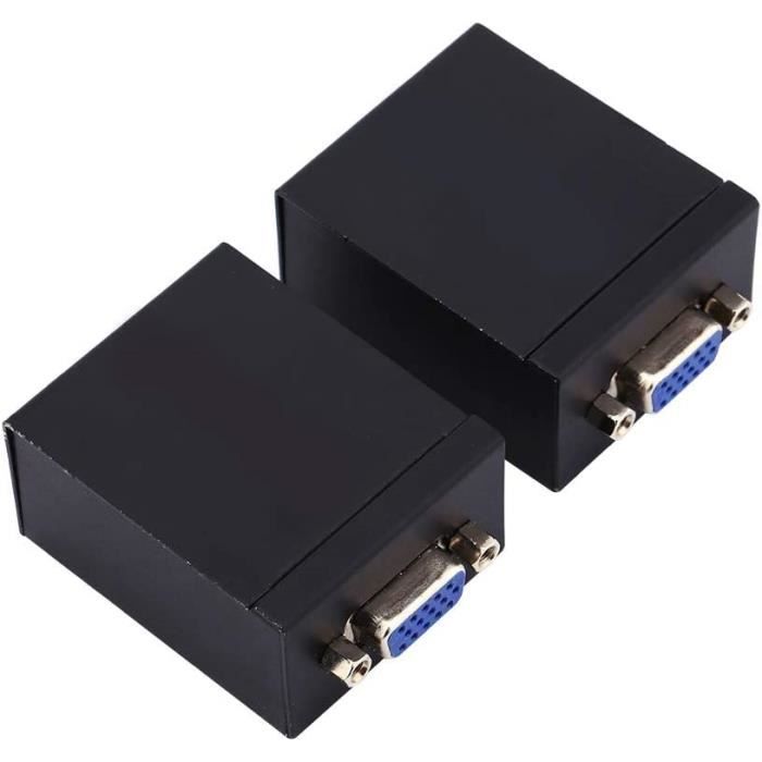 Extender Vga, Extender Vga Sur Cat6 Jusqu'À 60 M, Câble Ethernet Vga ...