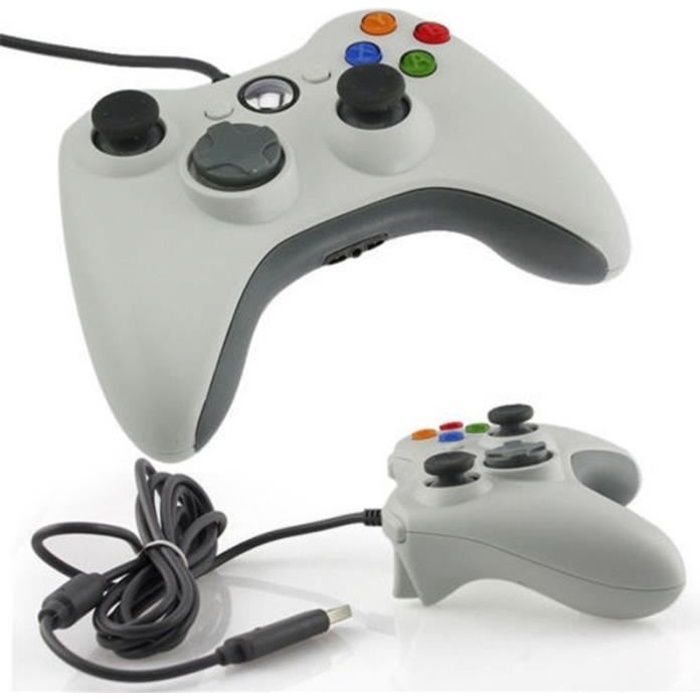 USB Filaire Contrôleur Manette de jeu pour Xbox 360 Blanc - Cdiscount ... USB Filaire Contrôleur Manette de jeu pour Xbox 360 Blanc - Cdiscount ...