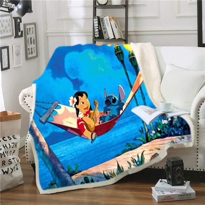 Couverture Dessin animé Stitch Lilo et Stitch en flanelle pour enfants ...