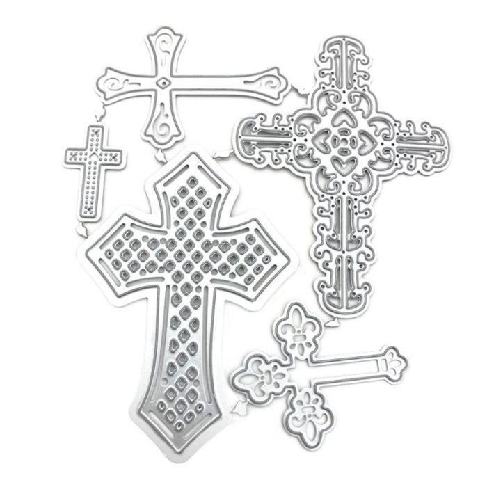 Gabarit De Decoupe 5 Croix Connectées Bricolage Handicrafts Coupe ...