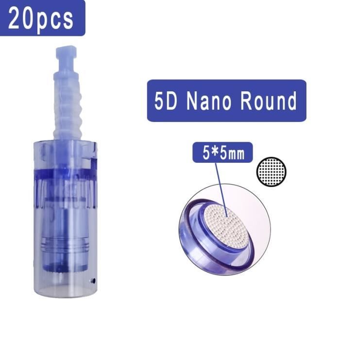 5D Nano rond x20 - Dermapen machine Microneedling Cartouches, Machine à ...