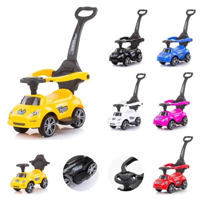 Chipolino voiture à glissière enfants 2 en 1 Turbo barre de poussée ...