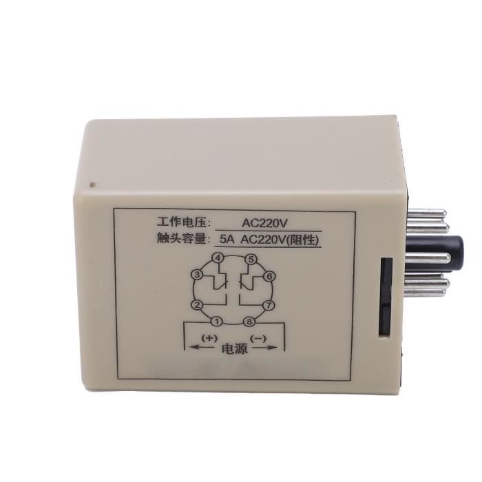 Cikonielf relais temporisé à 8 broches Temporisation clignotante 8 ...