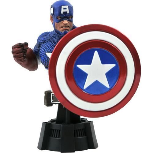 Statue - DIAMOND SELECT - Captain America Bust - Rouge - Plastique ...