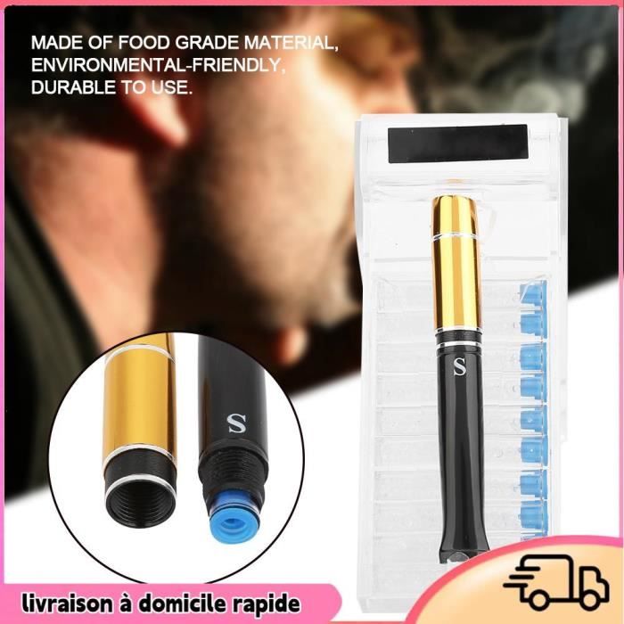 Dilwe Filtre à cigarettes Résine Filtre de cigarette Porte-tabac de ...