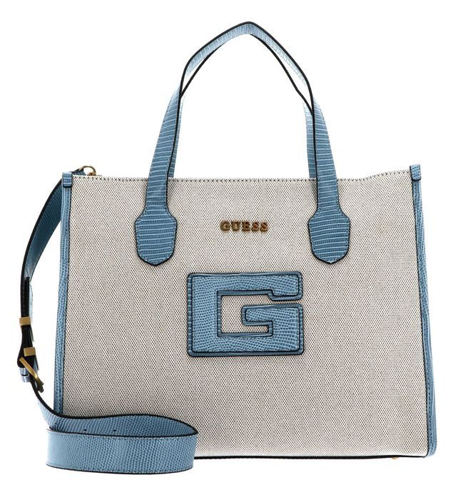 GUESS Sac à main beige bleu clair pour femme - G Status Compartment ...
