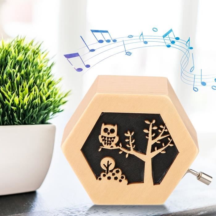 HURRISE boîte à musique en bois Boîte à musique classique en bois ... HURRISE boîte à musique en bois Boîte à musique classique en bois ...