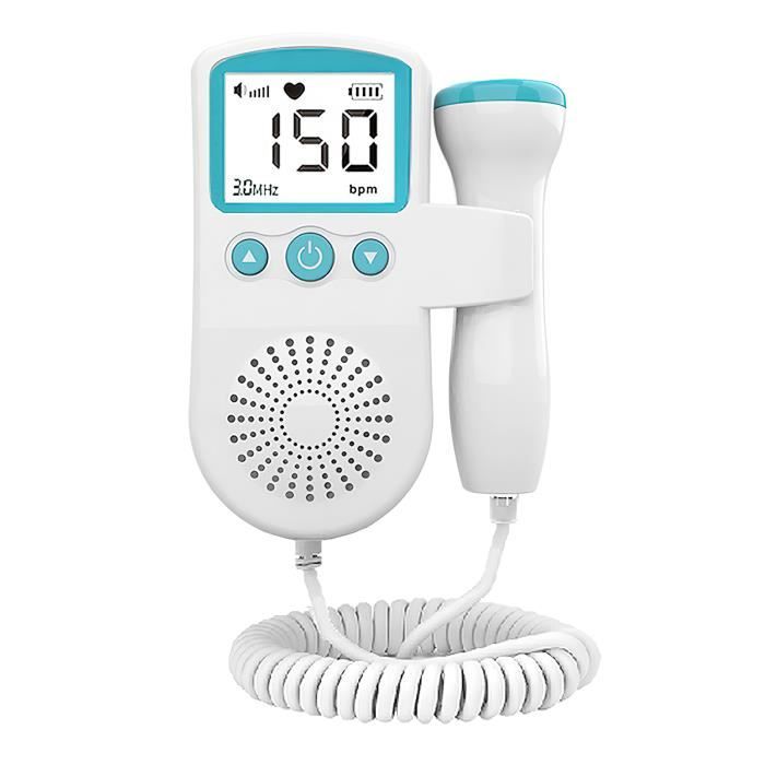 Moniteur de Rythme Cardiaque de Grossesse Détection du rythme cardiaque fœtal Doppler pour bébé ...