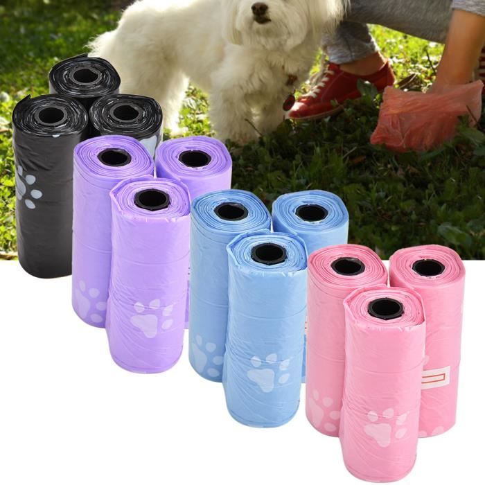 Sacs de merde de chien faciles à nettoyer, sacs de merde biodégradables ...