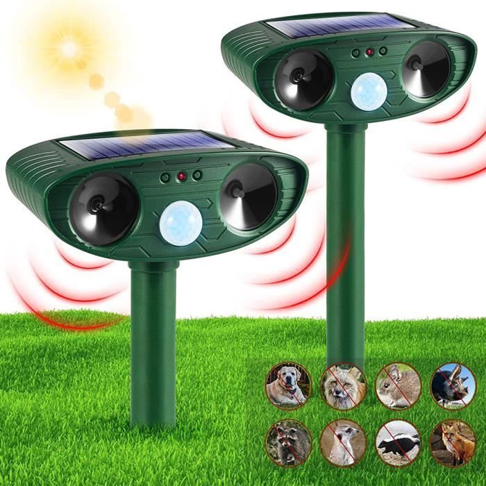 Repulsif ultrason chat-repulsif ultrason rat-2PCS-pour Jardins, Champs ...