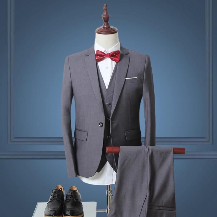 Costume homme mariage 3 pieces - Achat / Vente pas cher