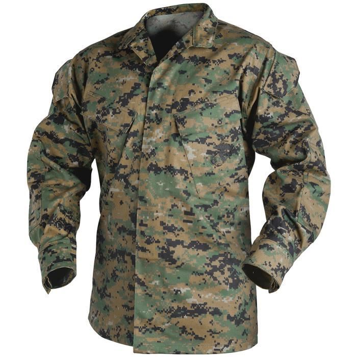 Helikon-Tex USMC Chemise Polycotton Twill Digital Woodland Taille S ...