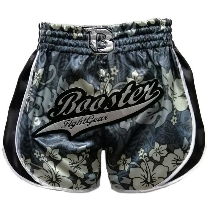 Short de boxe Thaï Booster Fight Gear Retro Hawai 1 - vert/noir - S ...