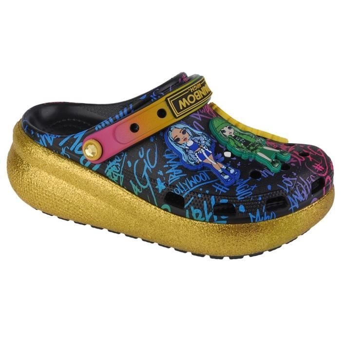 Chaussures CROCS Rainbow High Cutie Crush Kids Clog Noir - Mixte/Enfant ...