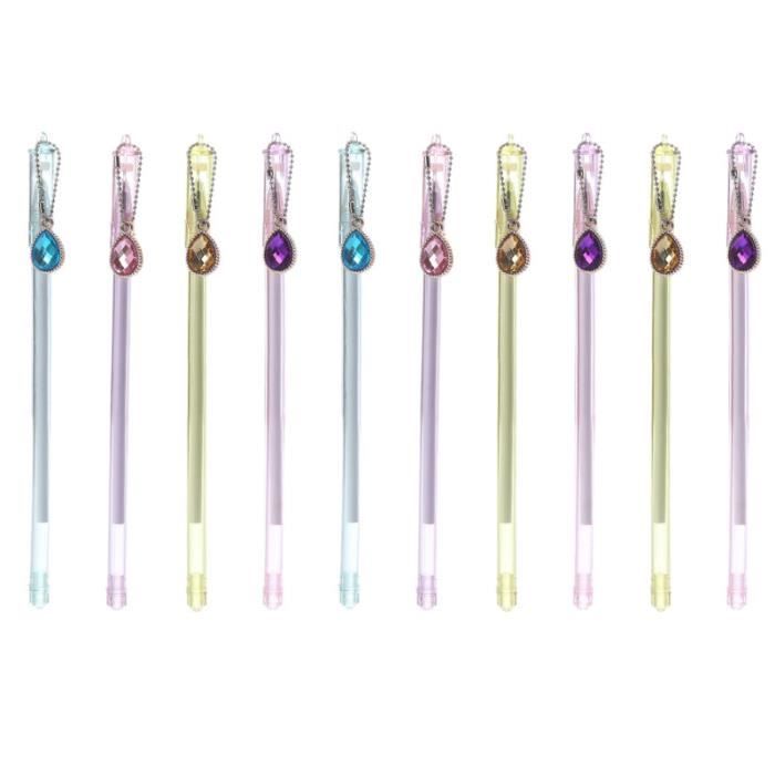 10 Pcs Stylo Gel Créatif Stylos De Signalisation Pratiques Beaux À ...